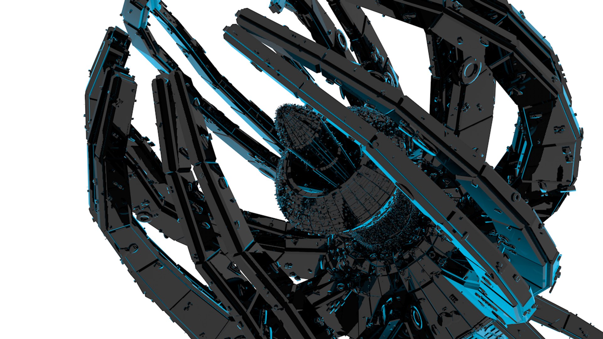 3D Organic Ship - TurboSquid 1202410