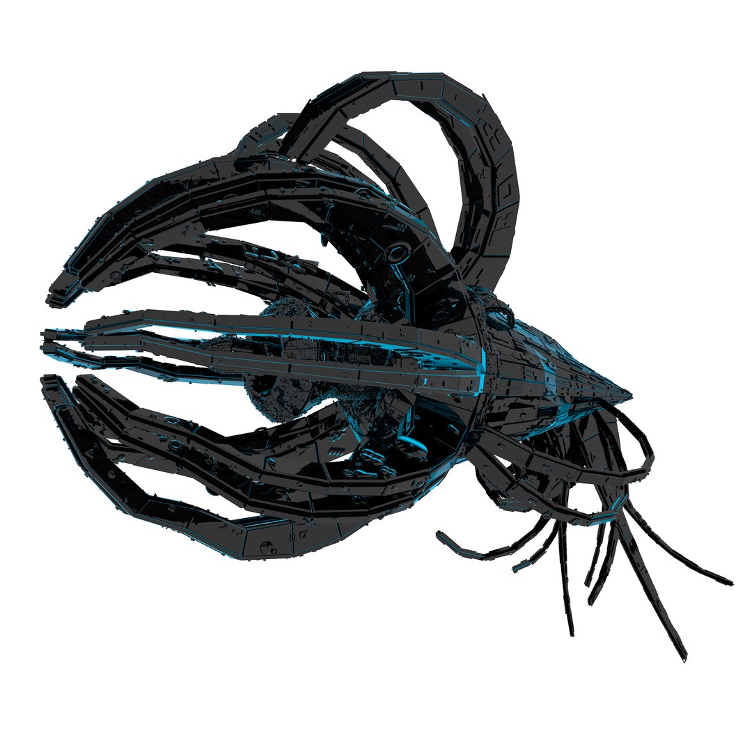 3D Organic Ship - TurboSquid 1202410