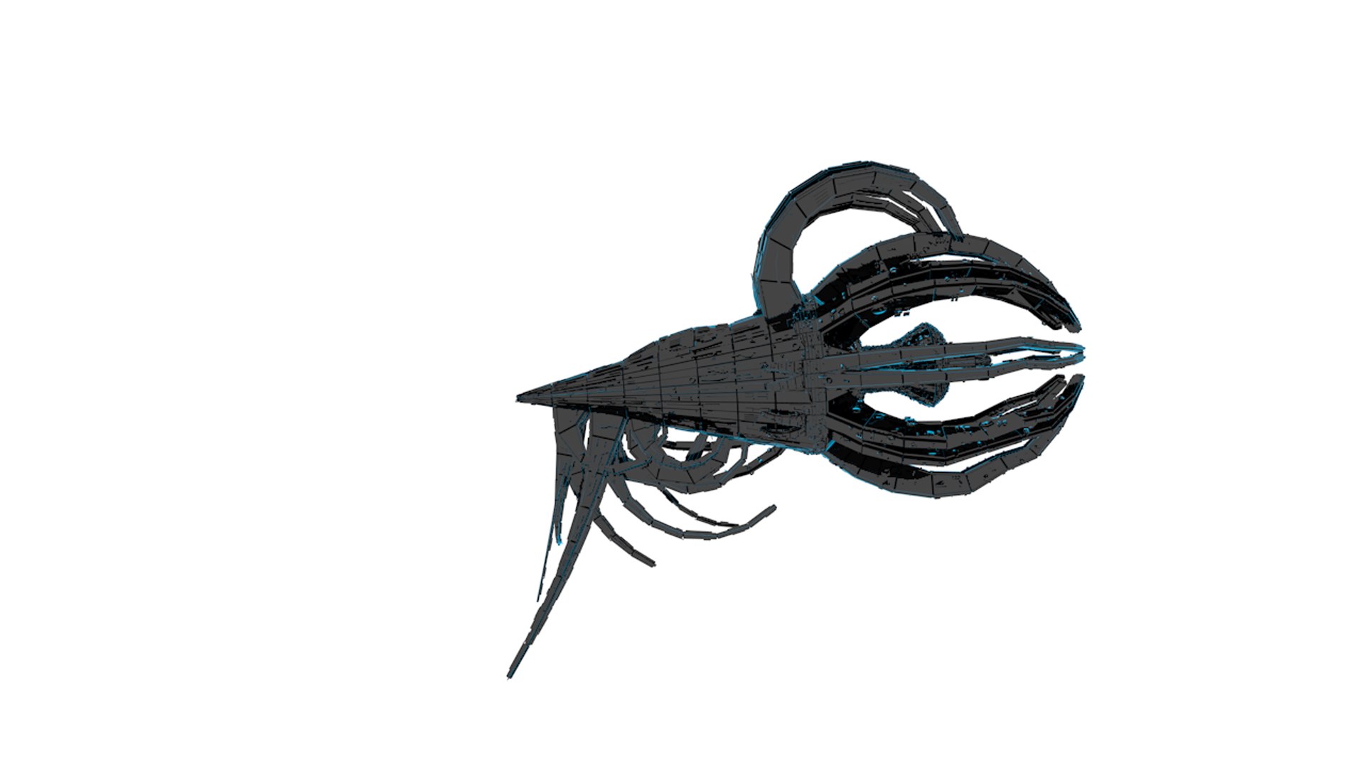 3D Organic Ship - TurboSquid 1202410