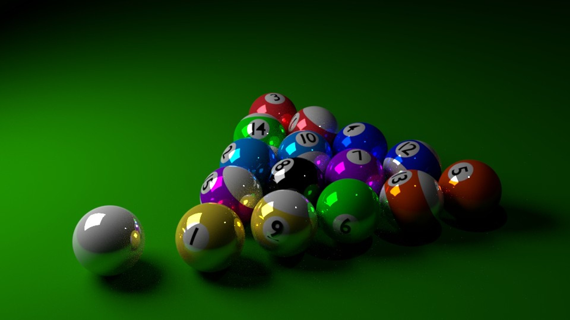 3D Pool Balls - TurboSquid 1193482