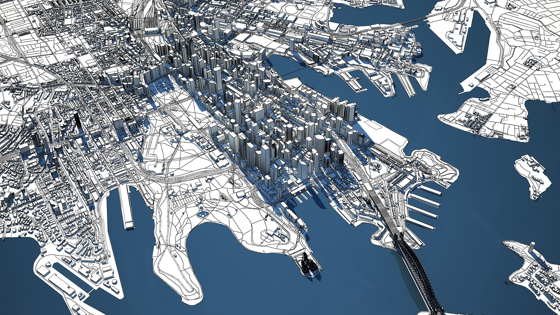 Sydney Skyline Vol 2 3D Model - TurboSquid 1513720