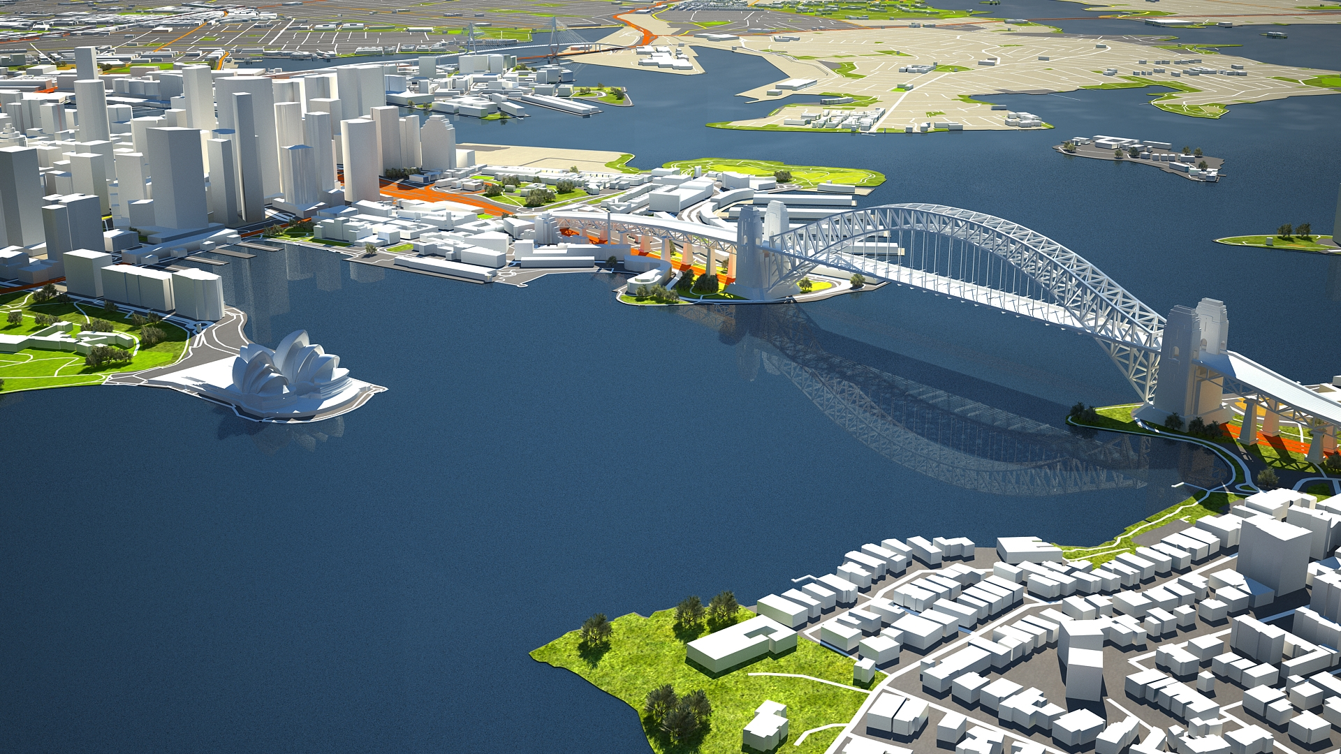 Sydney skyline vol 2 3D model - TurboSquid 1513720