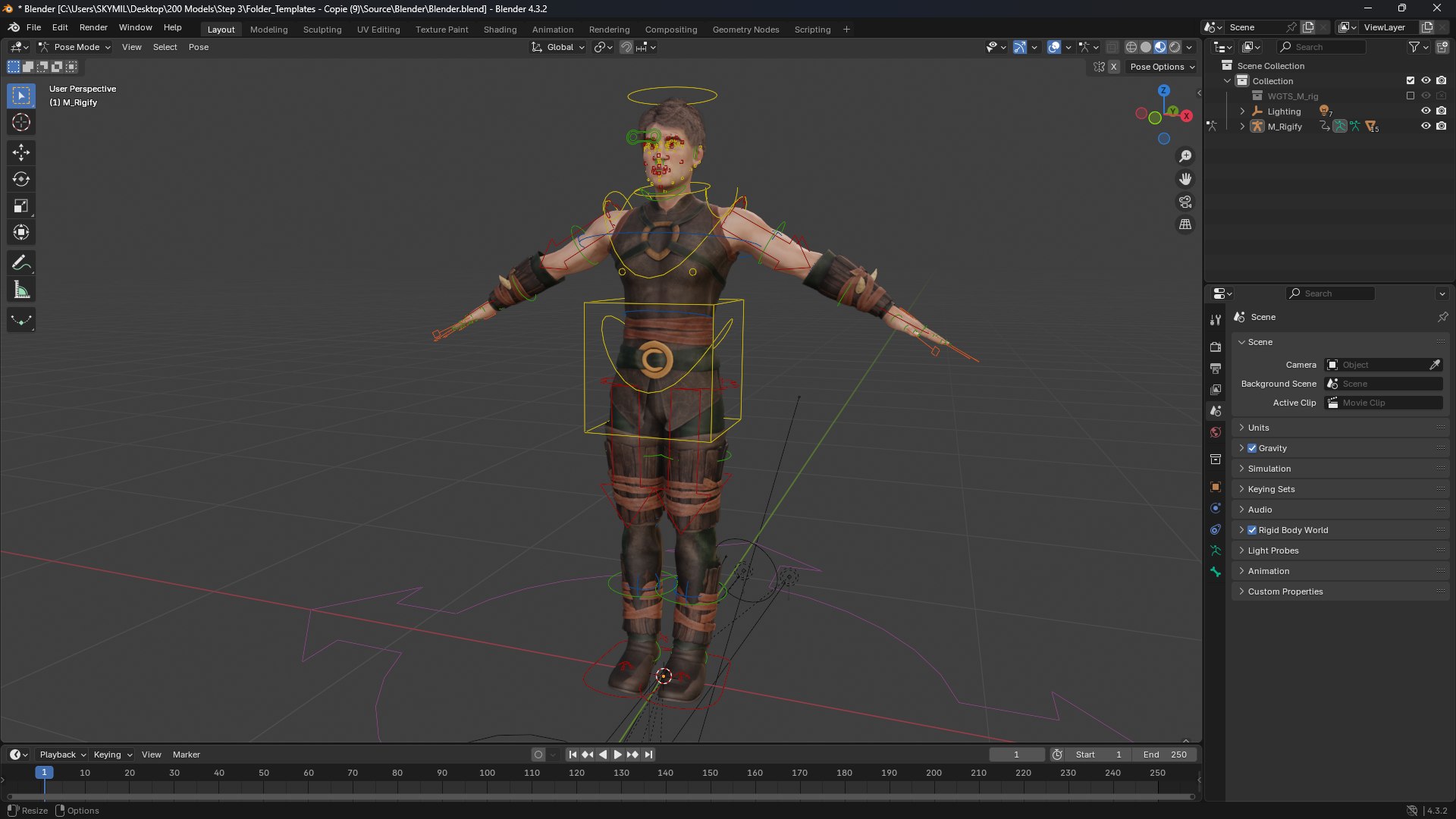 3D Warrior Barbarian Fighter Rigged Adventurer Male Model - TurboSquid ...