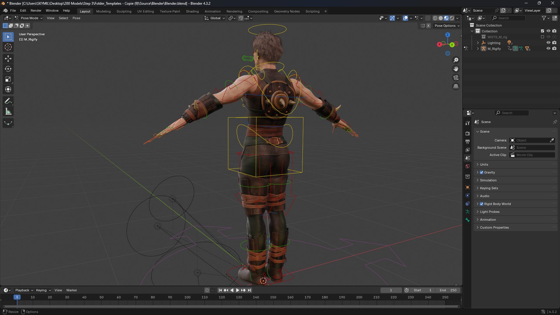 3D Warrior Barbarian Fighter Rigged Adventurer Male Model - TurboSquid ...