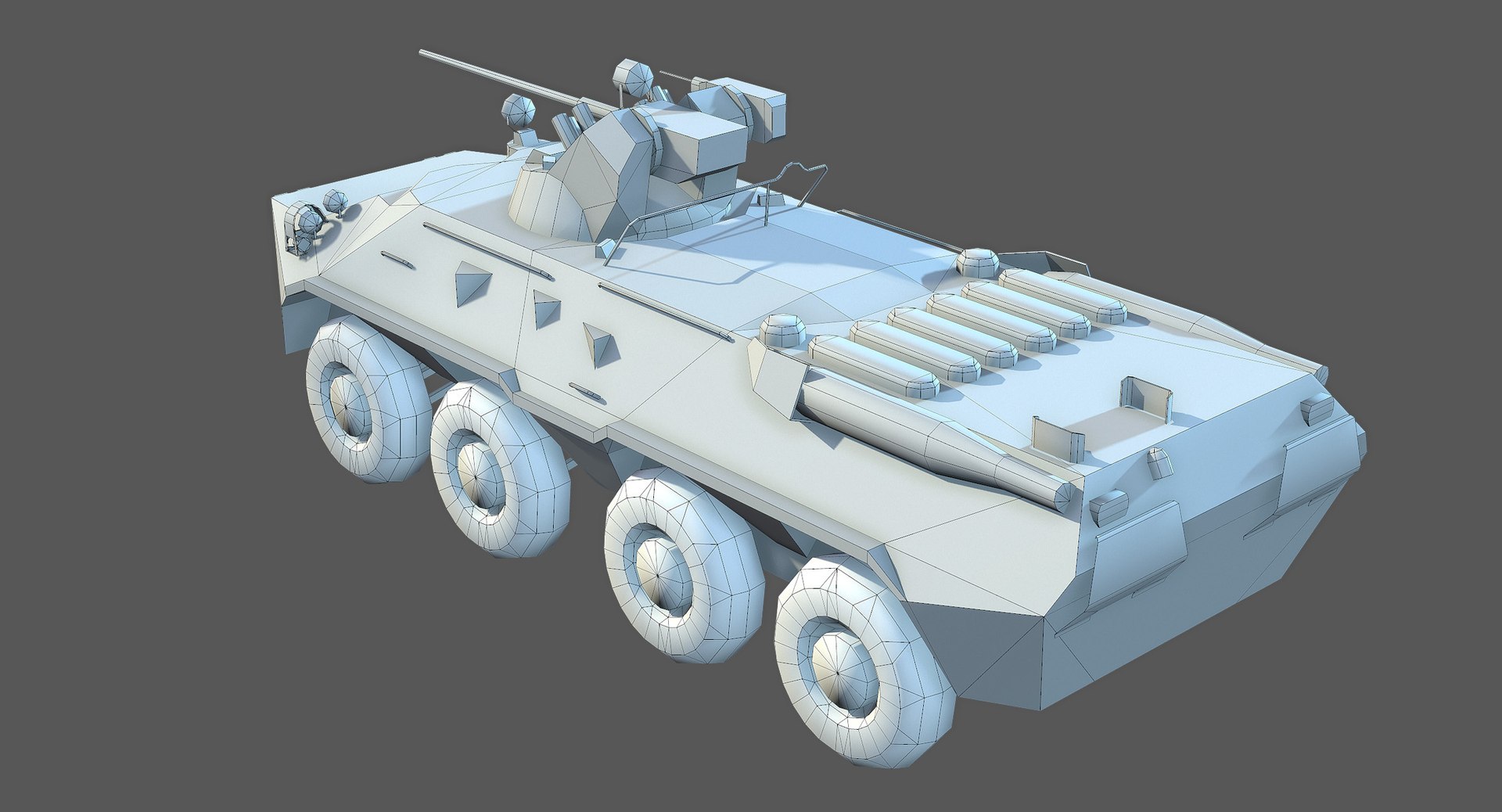 3D Lod Low-poly Btr-80a - TurboSquid 1151690