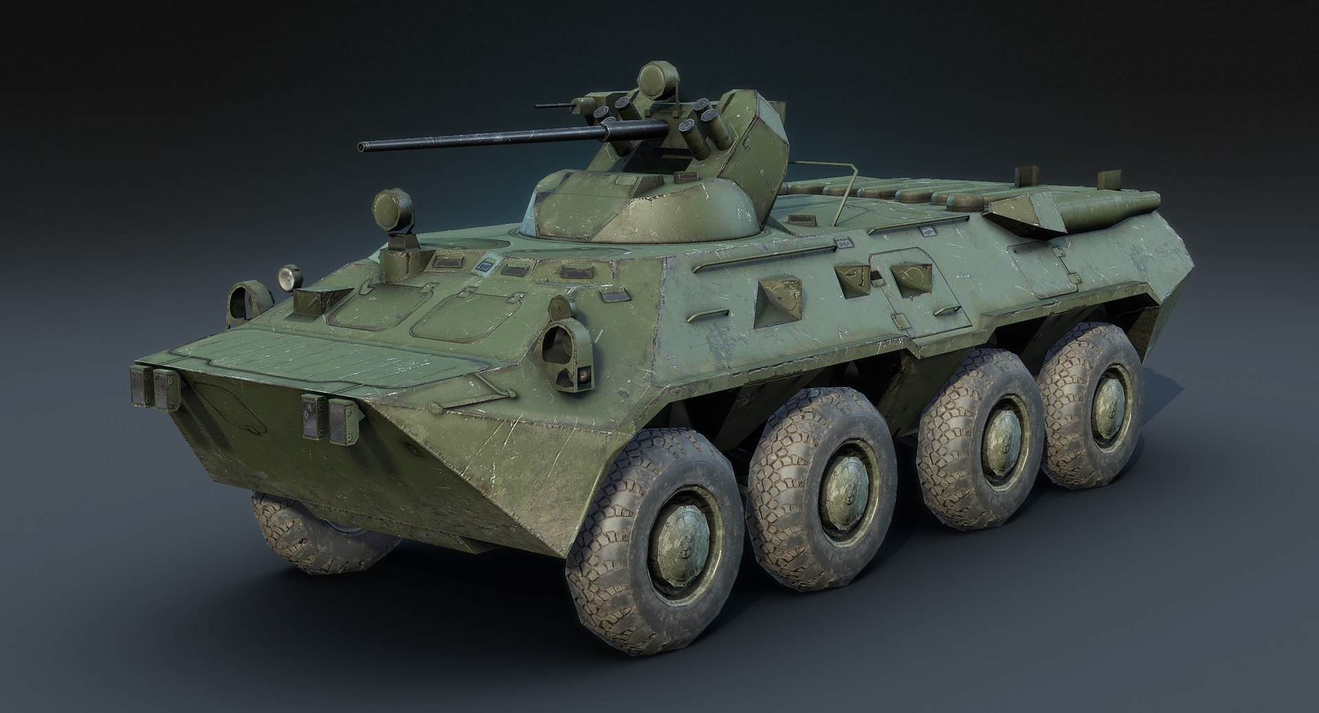 3D Lod Low-poly Btr-80a - TurboSquid 1151690