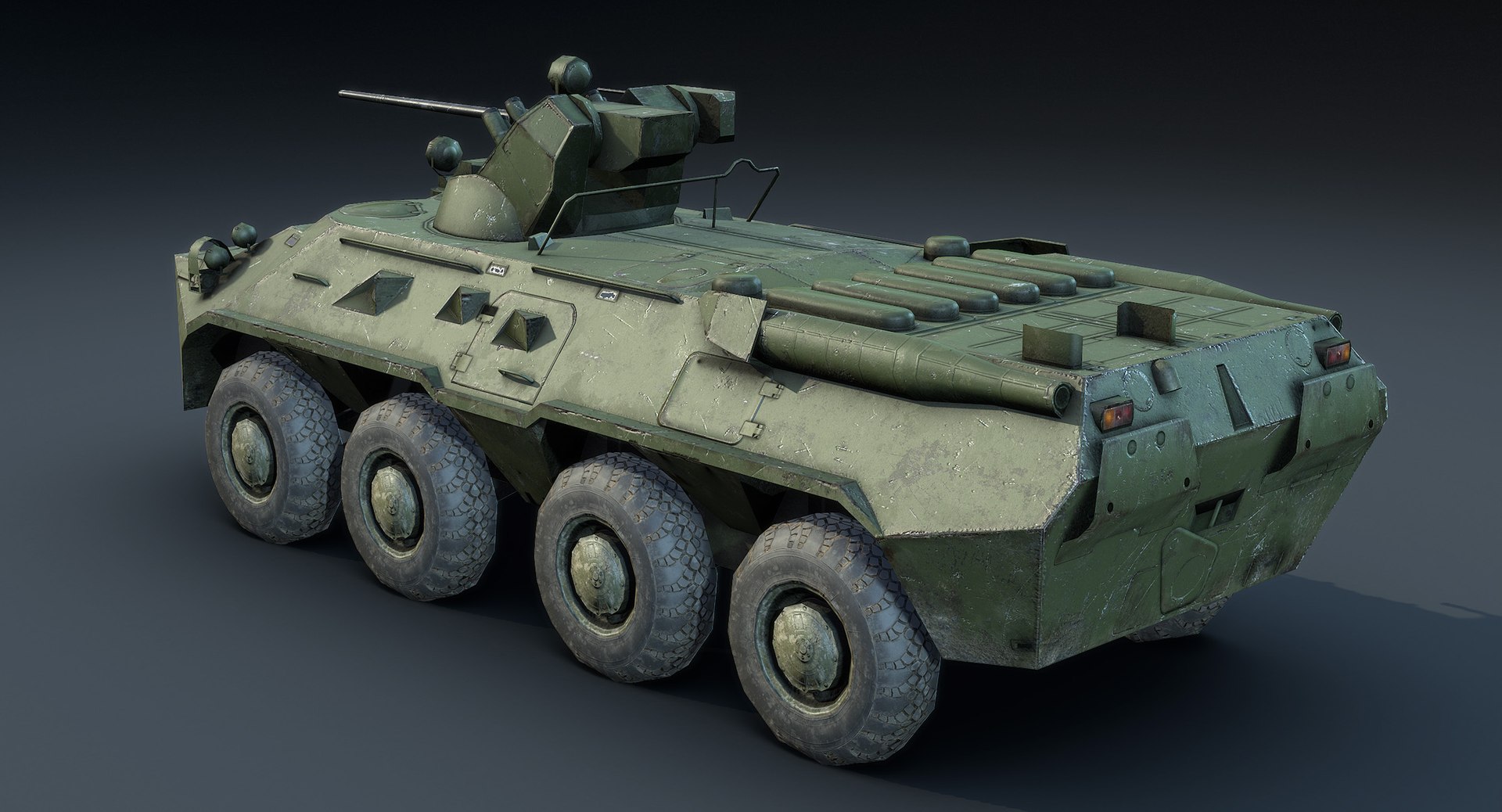 3D Lod Low-poly Btr-80a - TurboSquid 1151690