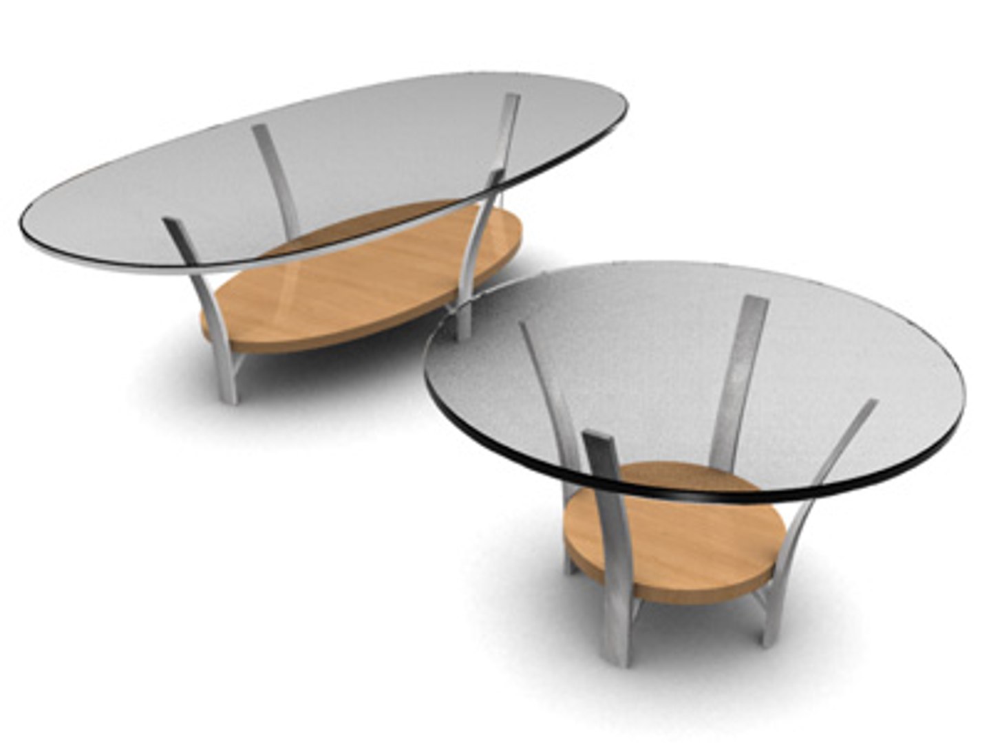 3ds modern glass table