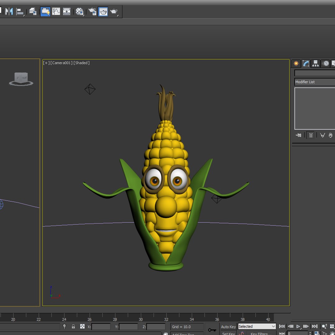 Corn cartoon 3D model - TurboSquid 1645168