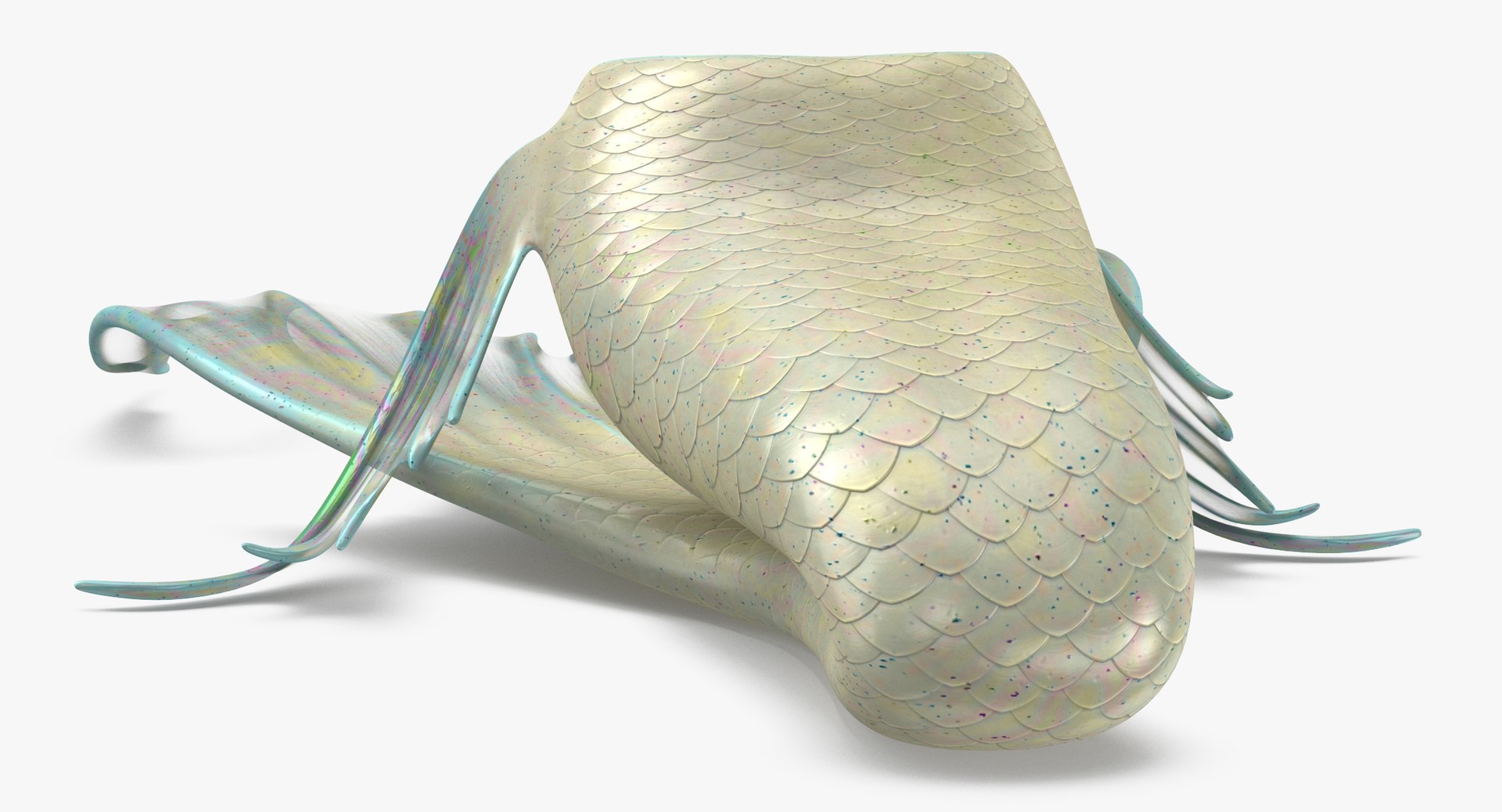 3D Mermaid Tail 03 Sitting Model - TurboSquid 1251464