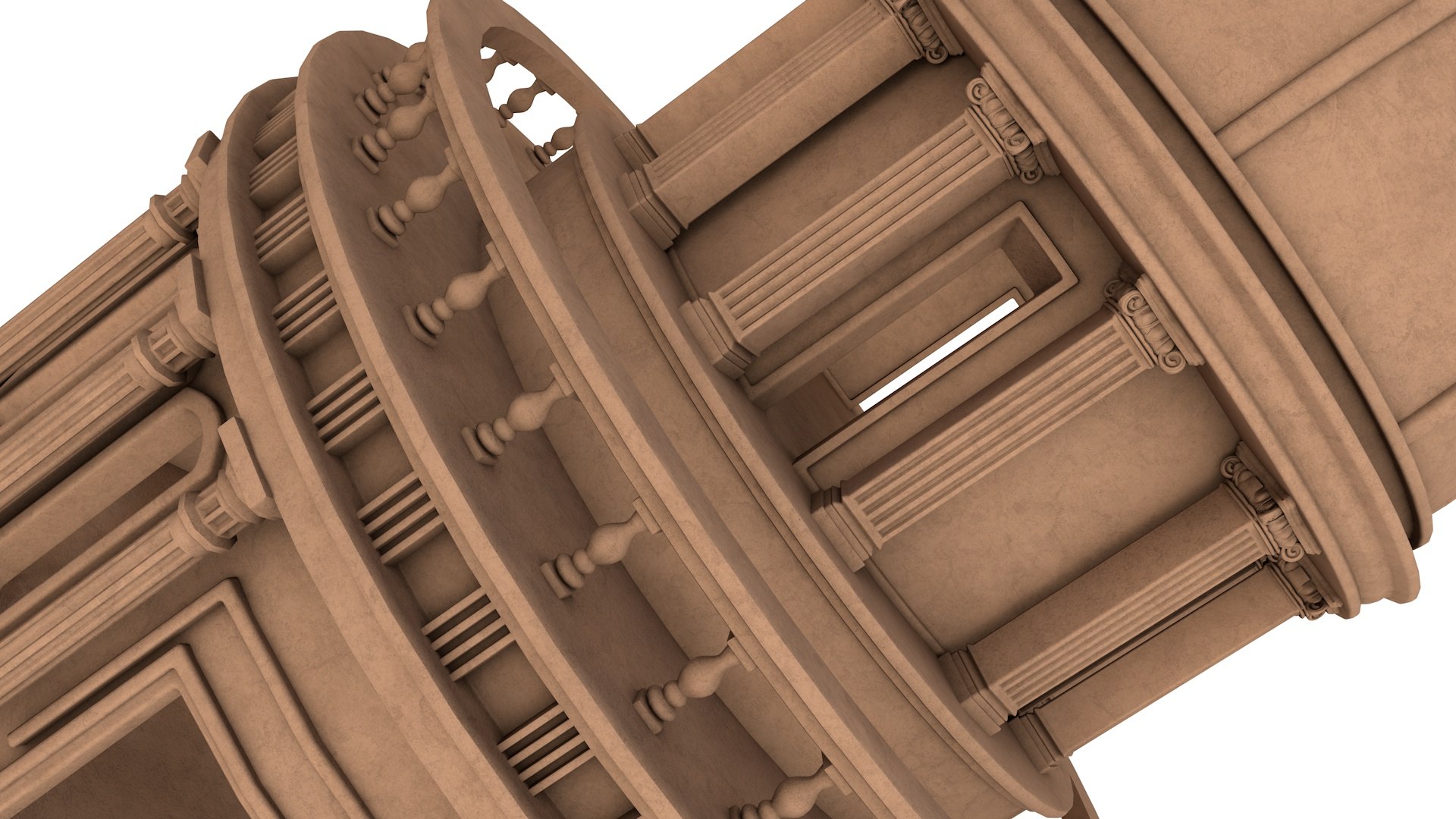 3D Rotunda - TurboSquid 2009323