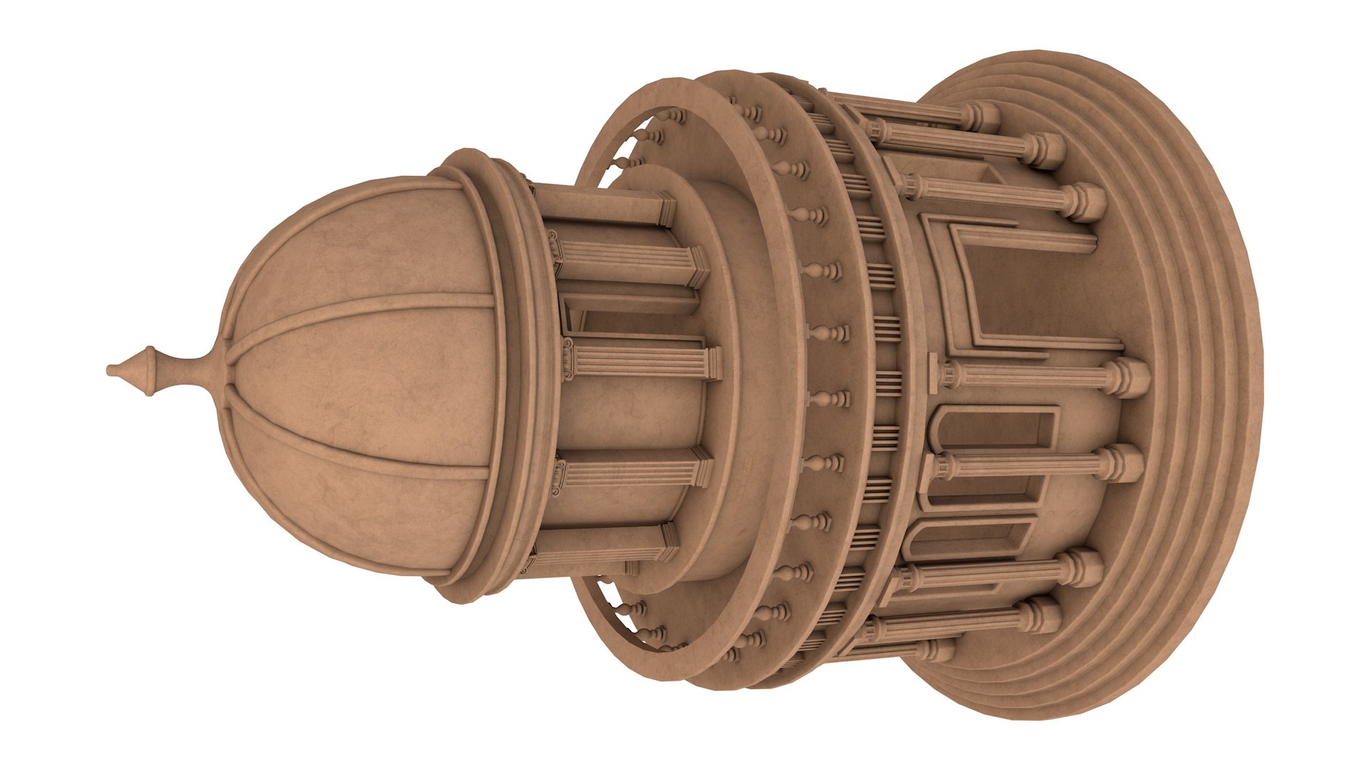 3D Rotunda - TurboSquid 2009323