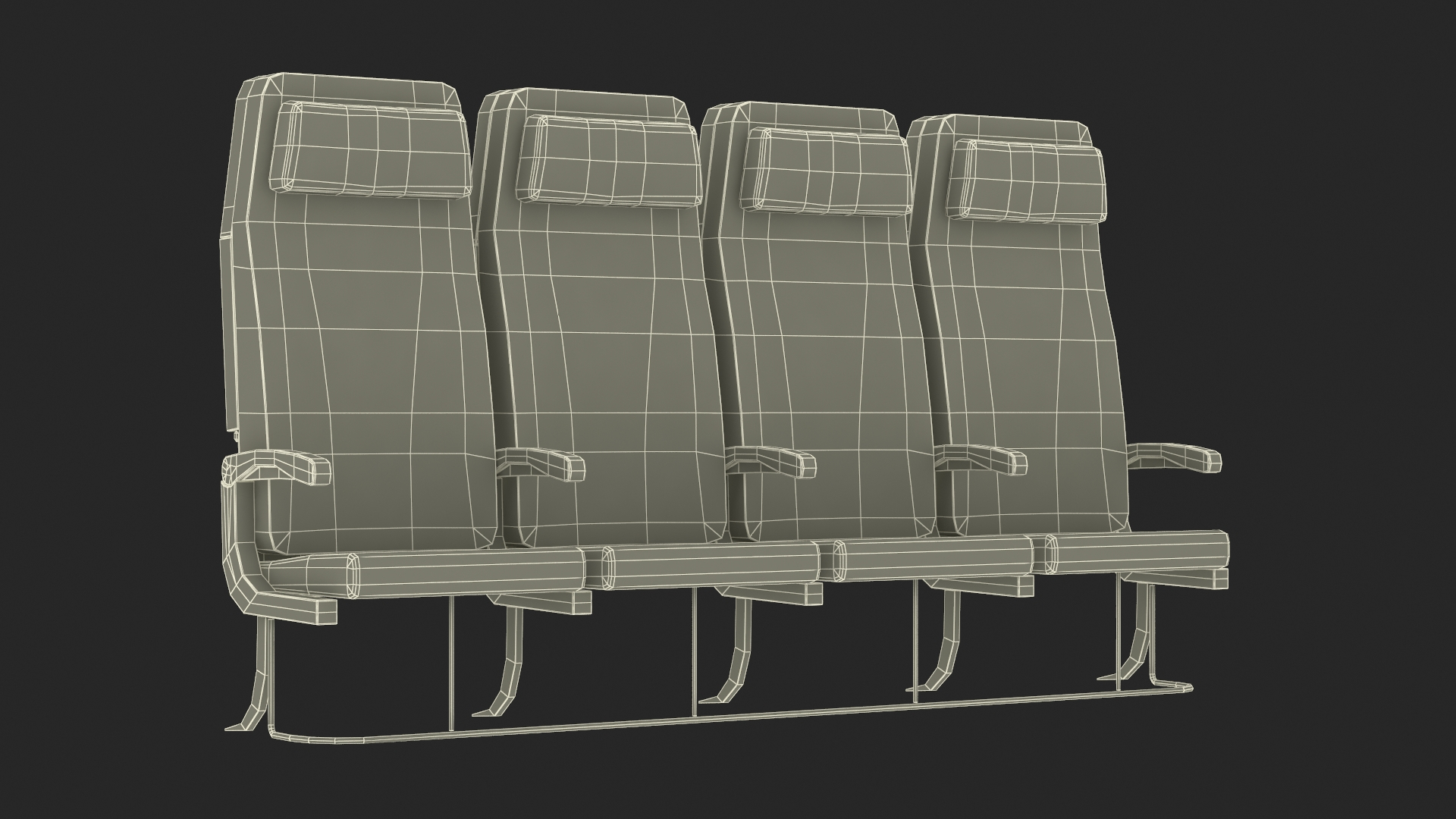 3D Passenger Seat Chairs Model - TurboSquid 2339107