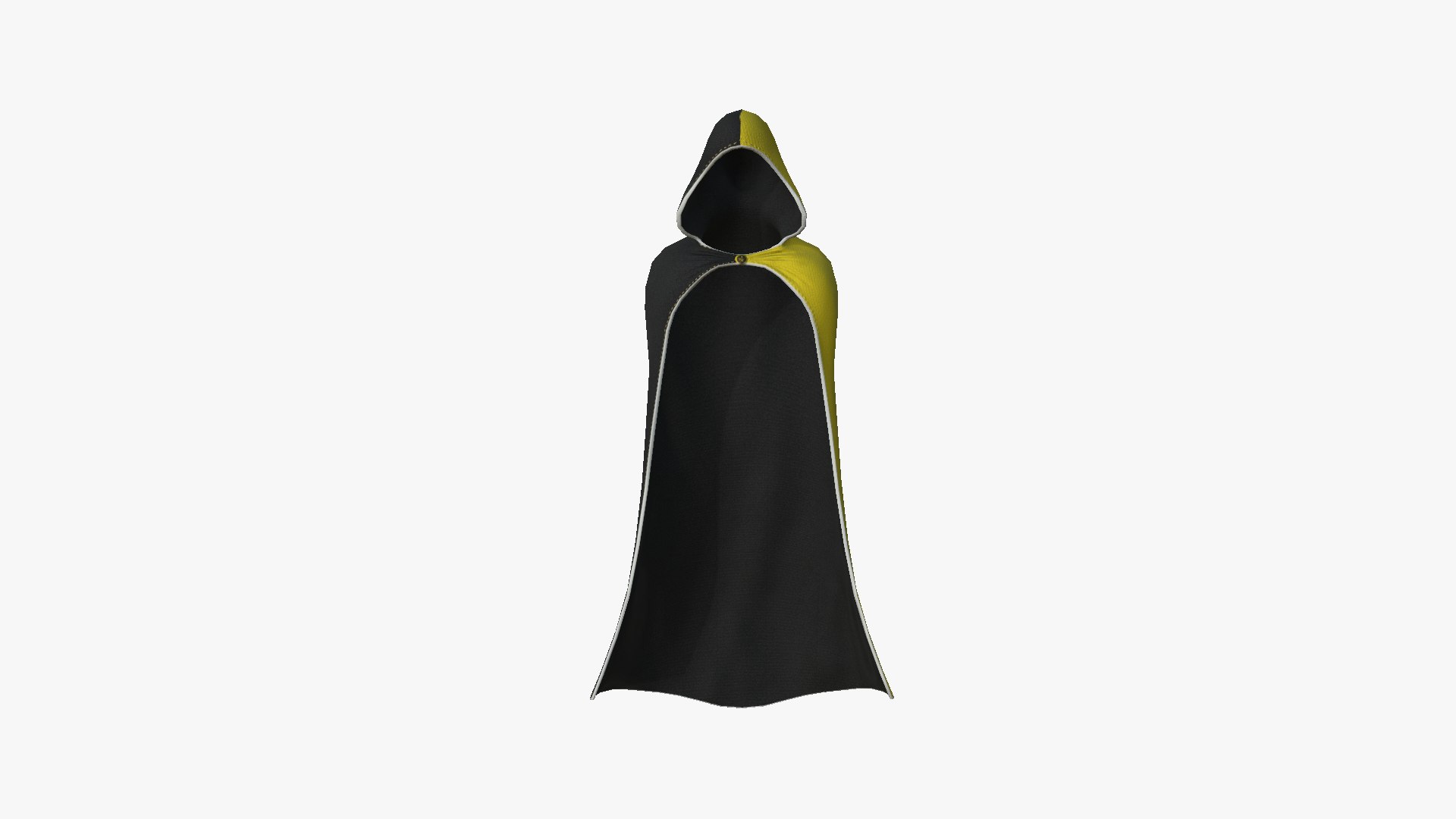 3D Medieval Cloak A07 Yellow Black - Fantasy Character Design ...