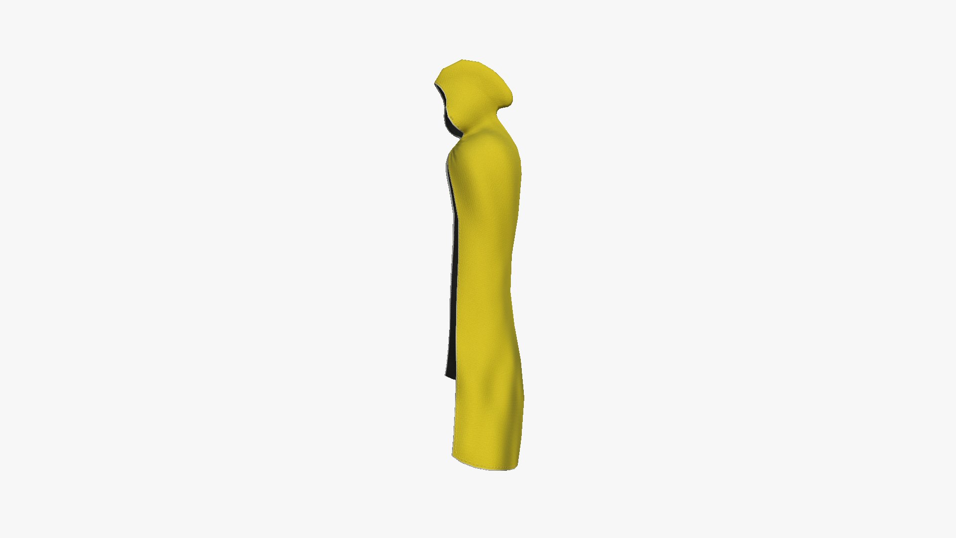 3D Medieval Cloak A07 Yellow Black - Fantasy Character Design ...
