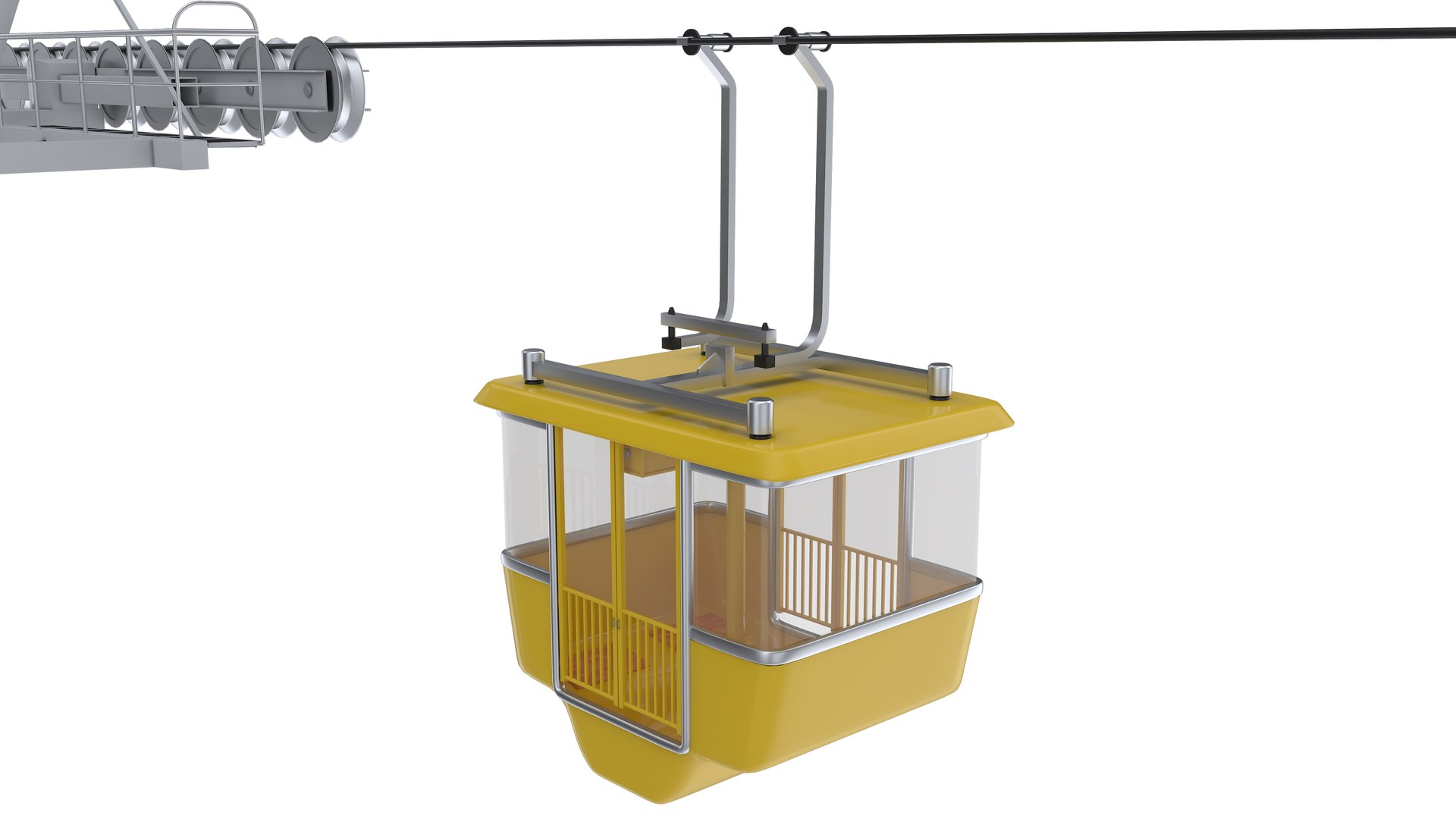 Cableway System 3D Model - TurboSquid 2205636