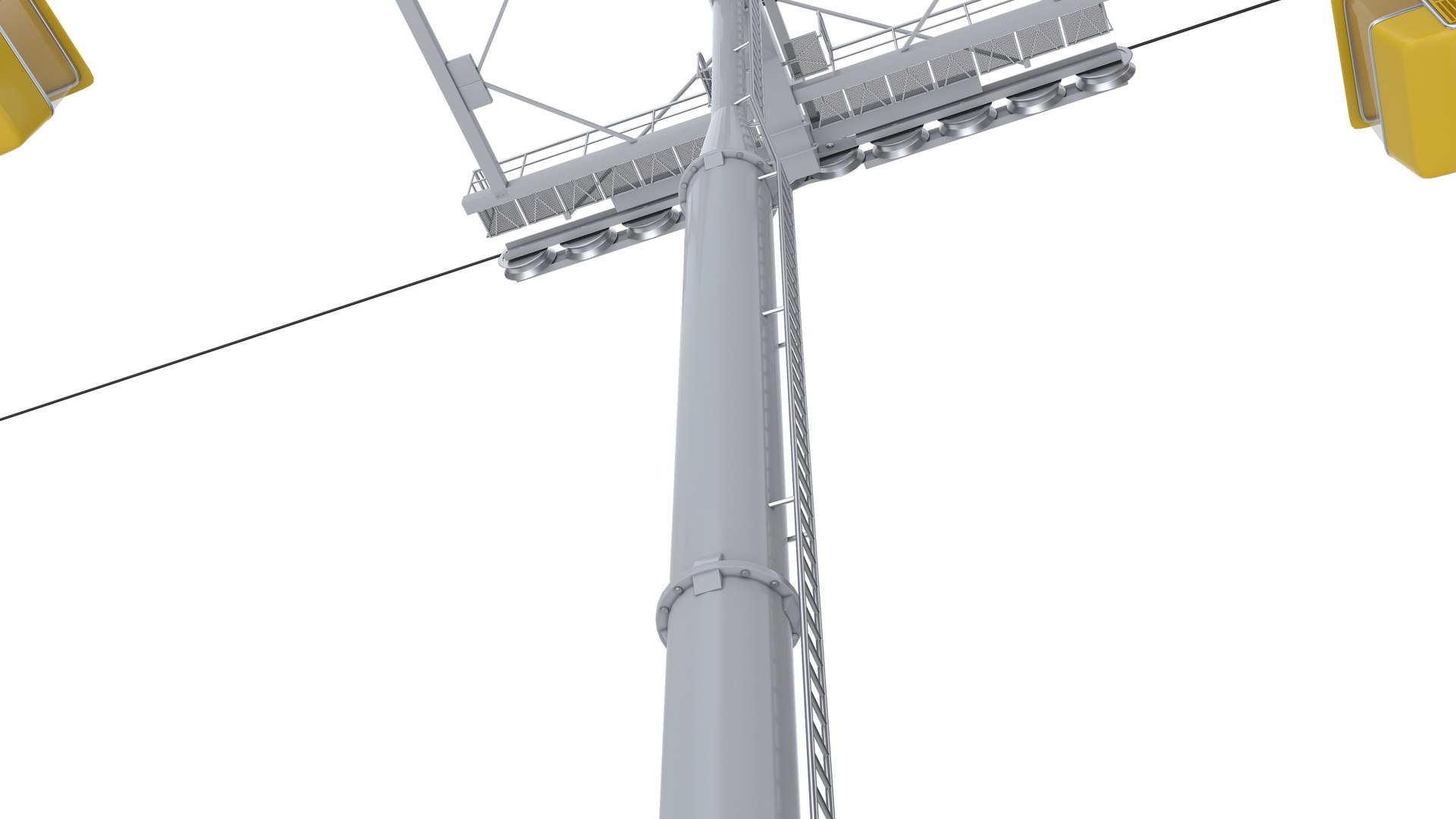 Cableway System 3D Model - TurboSquid 2205636