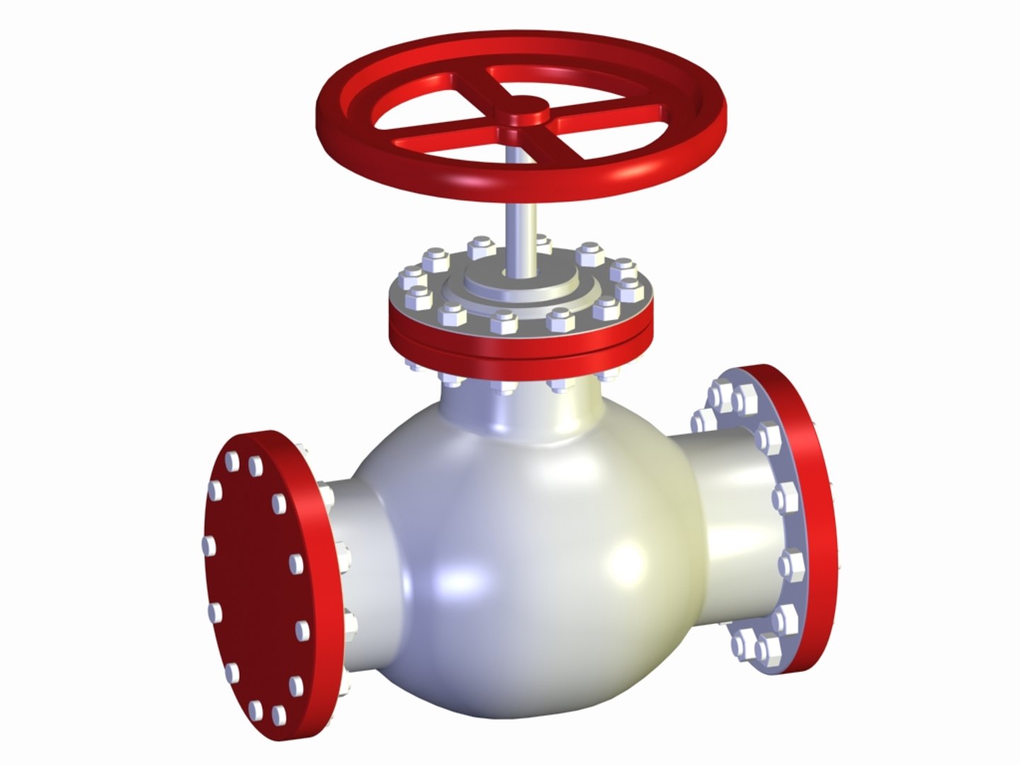 3d model of valve simple modelled