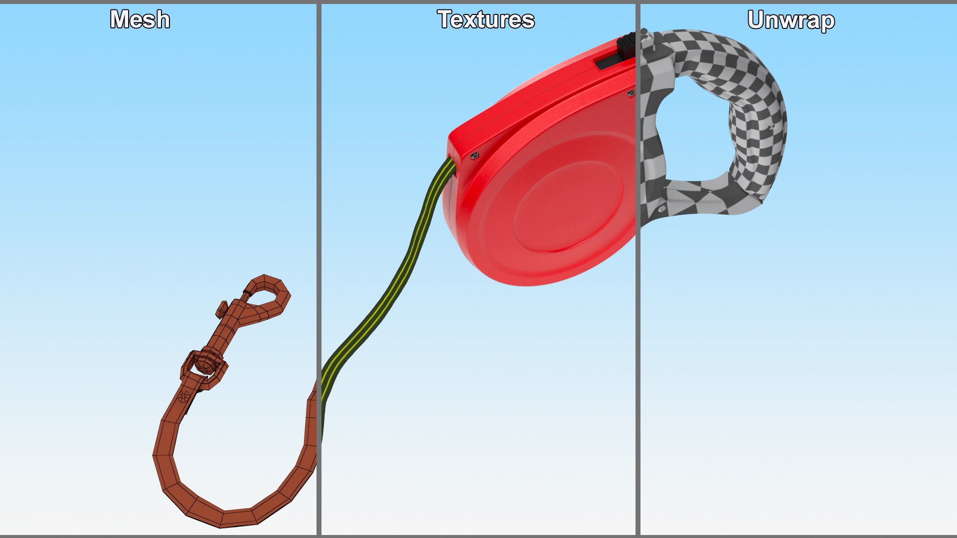 Retractable Dog Leash Red 3D Model - TurboSquid 2384629