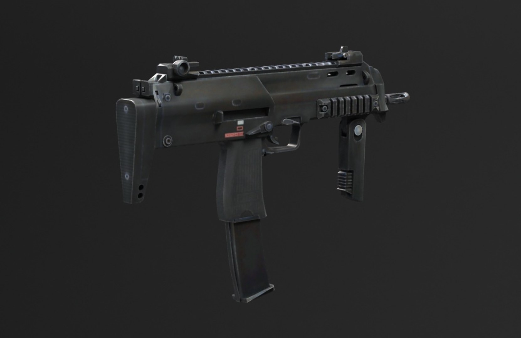 Mp7a1 Pdw Submachine Rig Model - TurboSquid 1557571