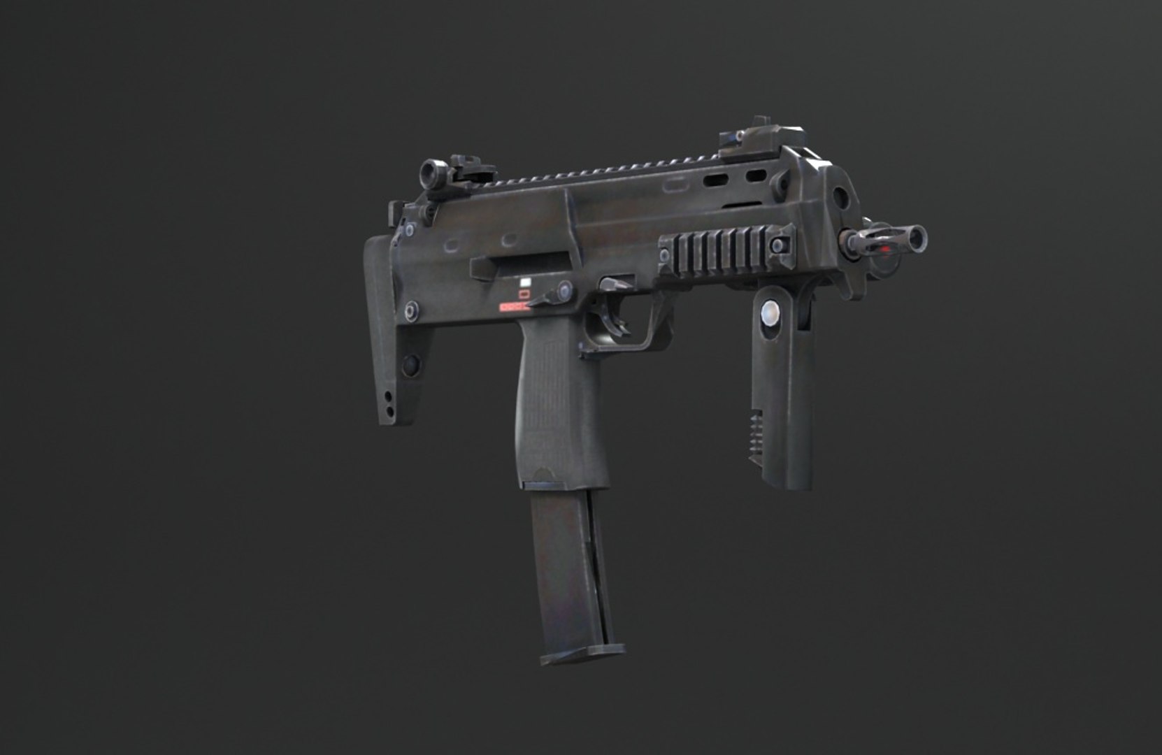 Mp7a1 Pdw Submachine Rig Model - TurboSquid 1557571