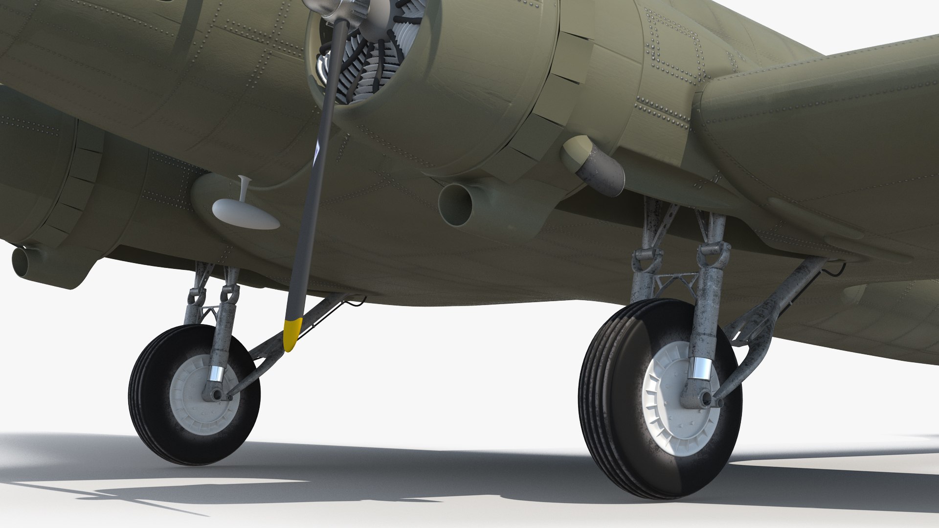 Vintage Military Cargo Plane 3D Model - TurboSquid 1601688