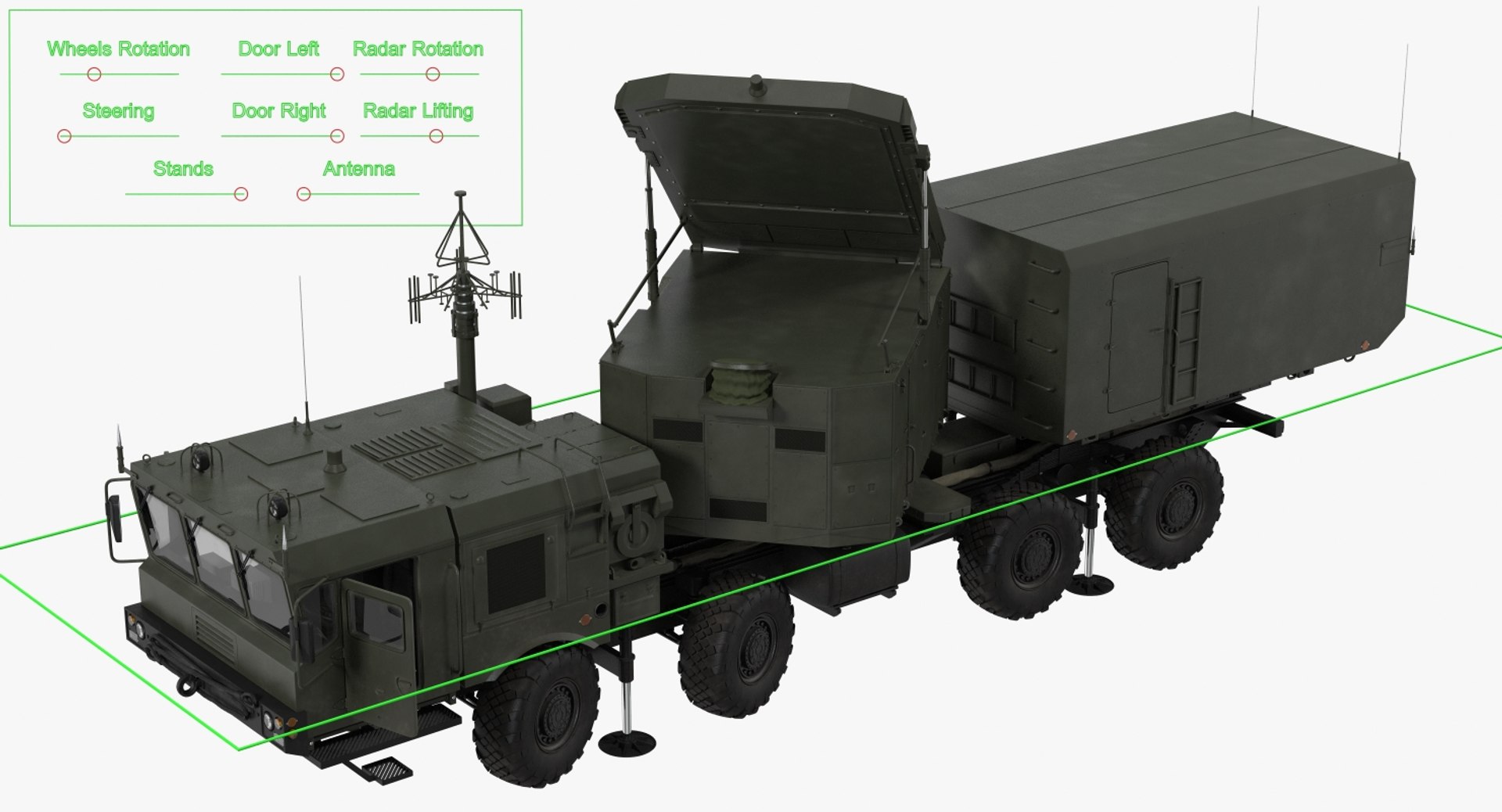 Multi functional radar 92n2e 3D - TurboSquid 1249305