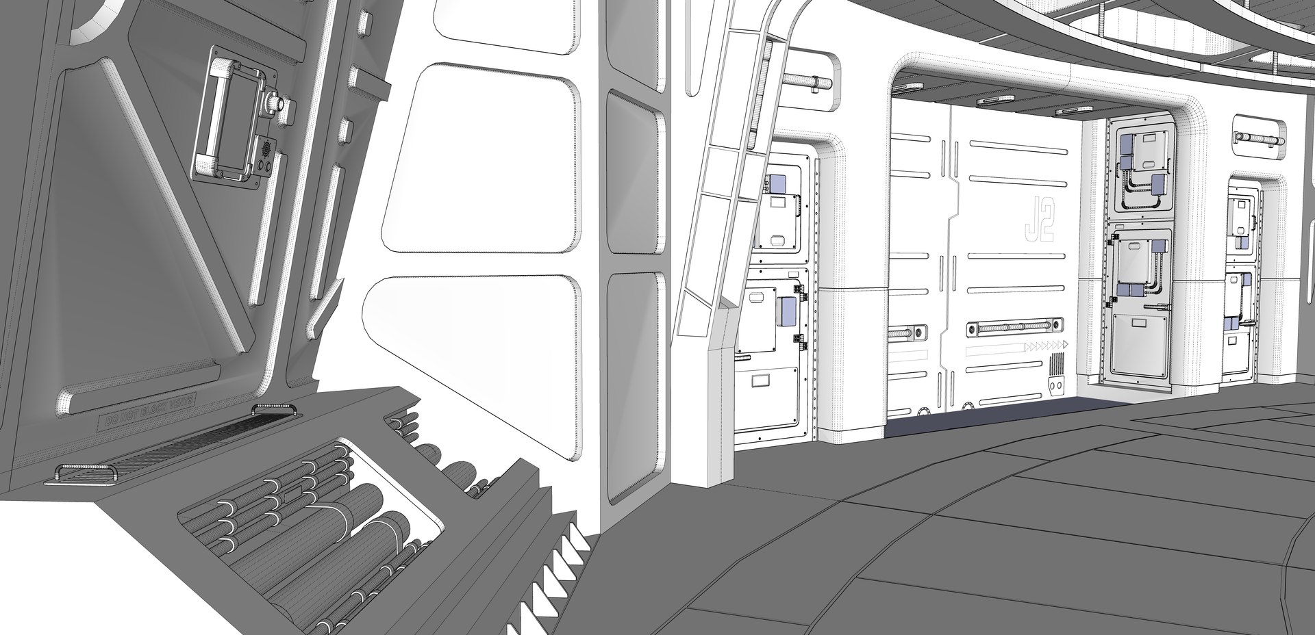 3D Jupiter 2 Command Center And Main Corridor Model - TurboSquid 1837457