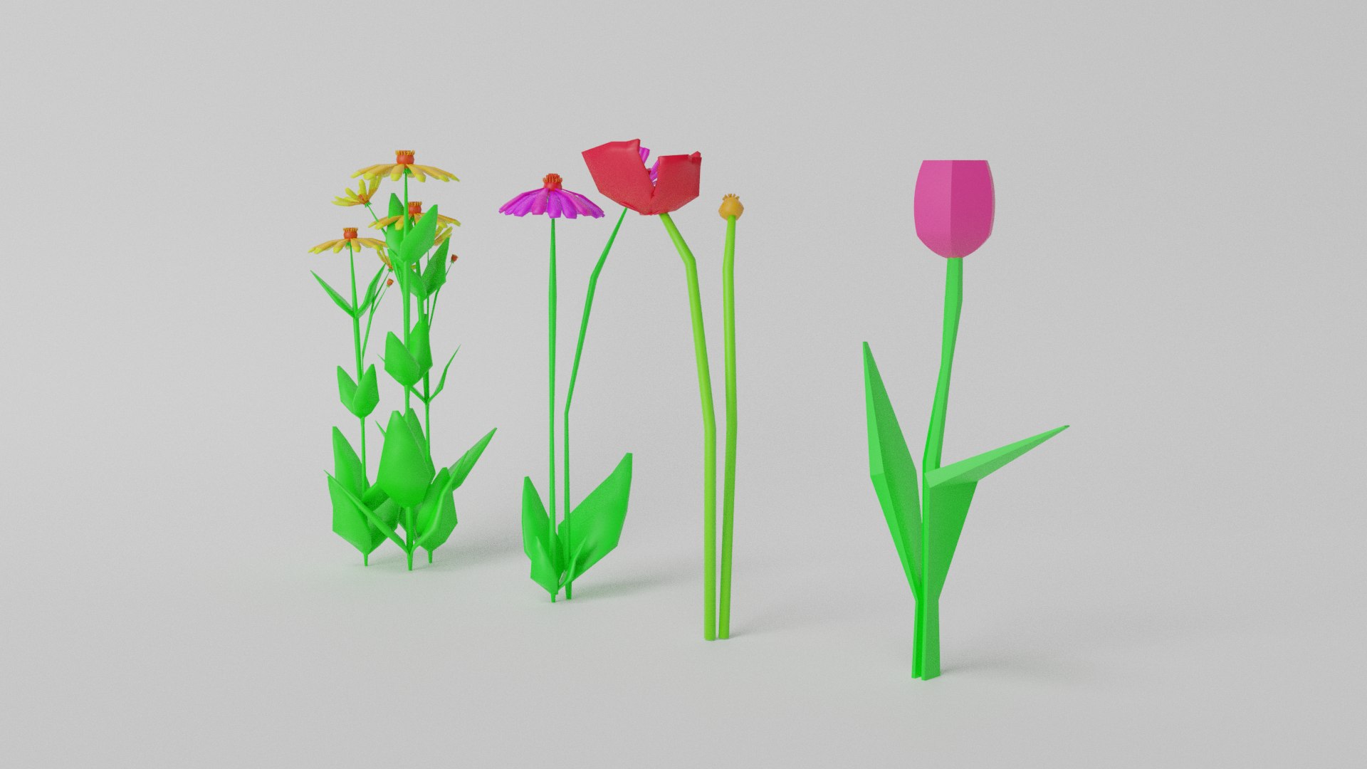 Flower Pack 3D model - TurboSquid 2013425
