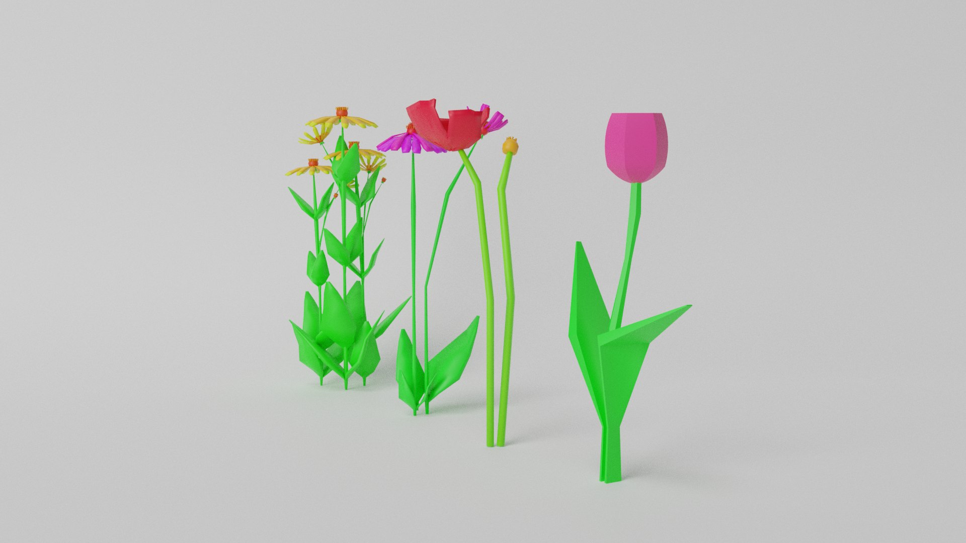 Flower Pack 3D model - TurboSquid 2013425