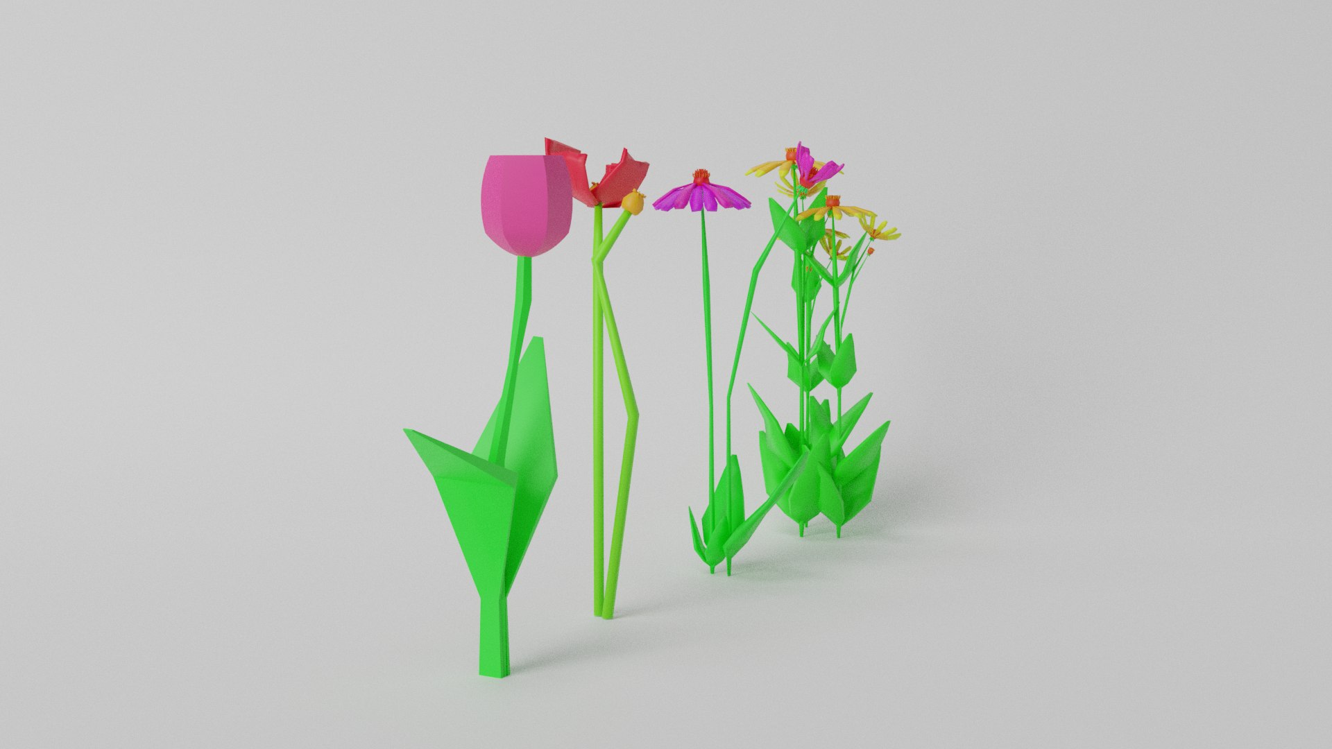Flower Pack 3D model - TurboSquid 2013425