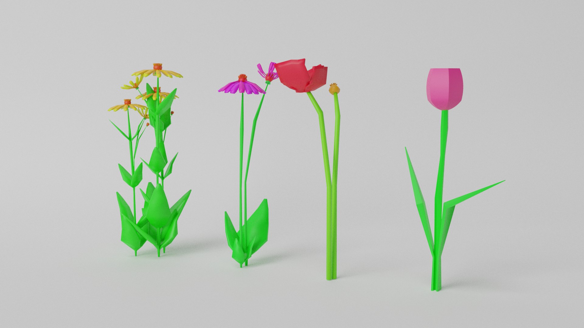 Flower Pack 3D model - TurboSquid 2013425