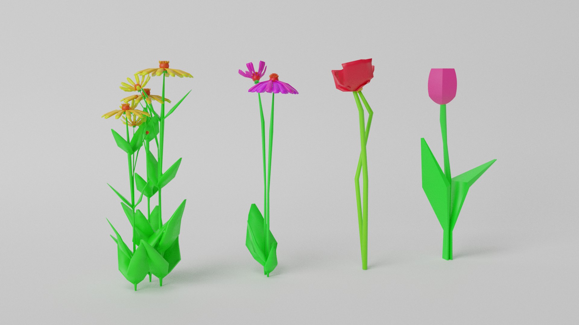 Flower Pack 3D model - TurboSquid 2013425