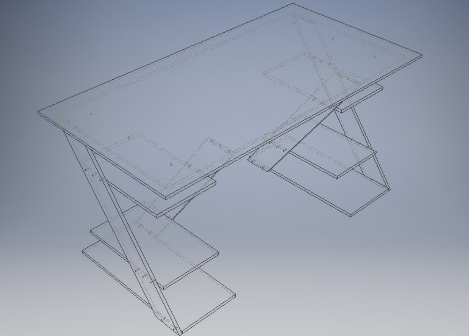 3D Assembly Meja Tipe-B - TurboSquid 2149140