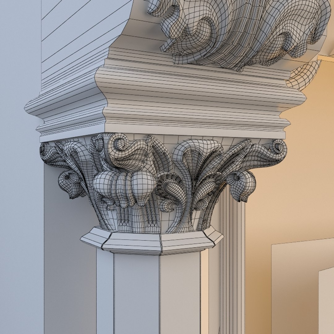 Fireplace Cnc Decoration 3d Max