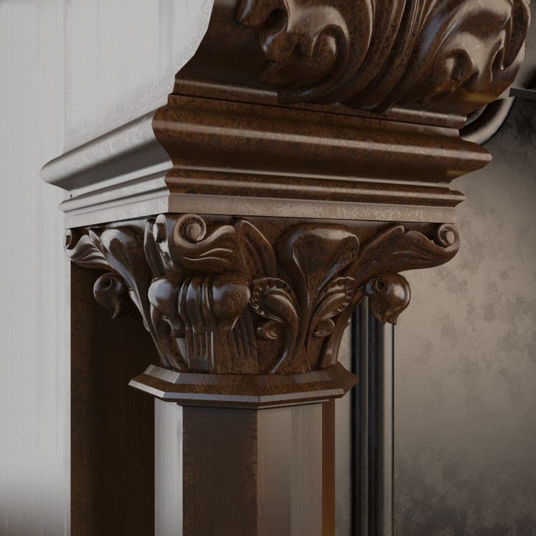 Fireplace Cnc Decoration 3d Max