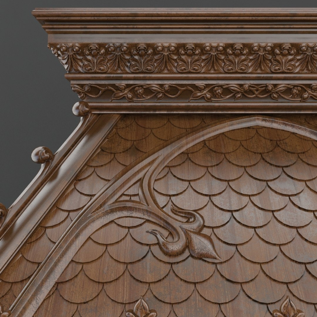 Fireplace Cnc Decoration 3d Max