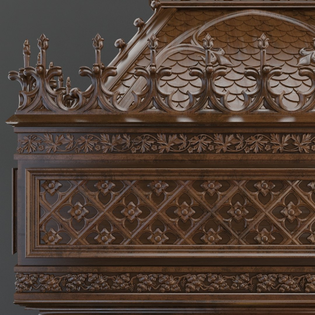 Fireplace Cnc Decoration 3d Max