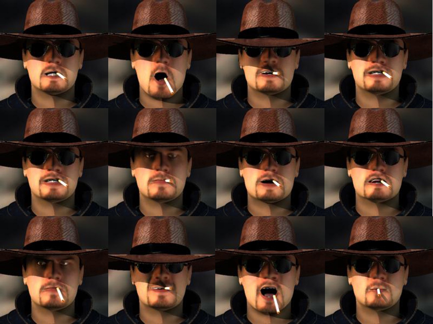 3d Cowboy Man Model