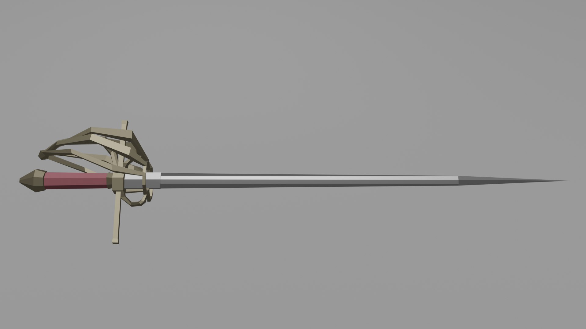Stylized Rapier 3D - TurboSquid 1665438