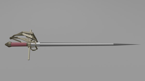 Stylized rapier 3D - TurboSquid 1665438