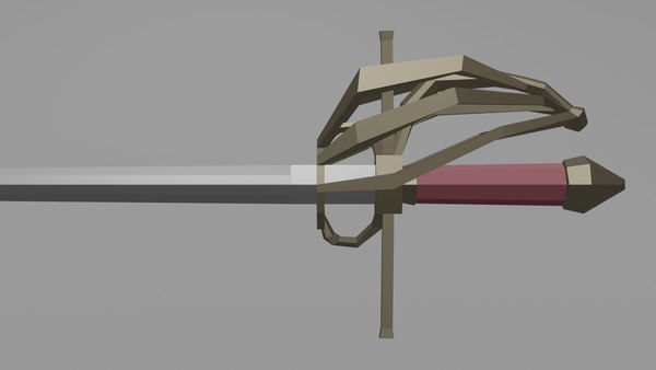 Stylized rapier 3D - TurboSquid 1665438