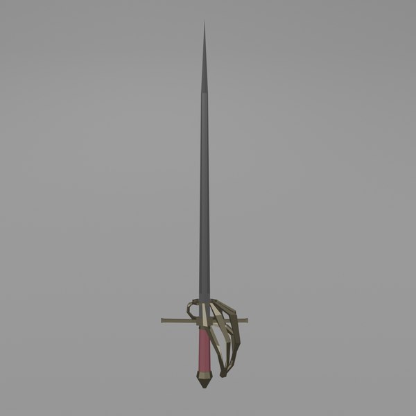 Stylized rapier 3D - TurboSquid 1665438
