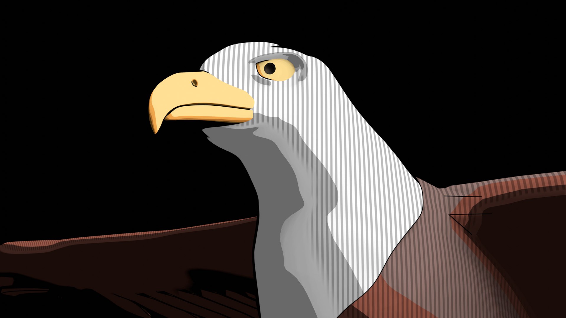 Eagle 3d Model With NPR Shading 3D - TurboSquid 1793405