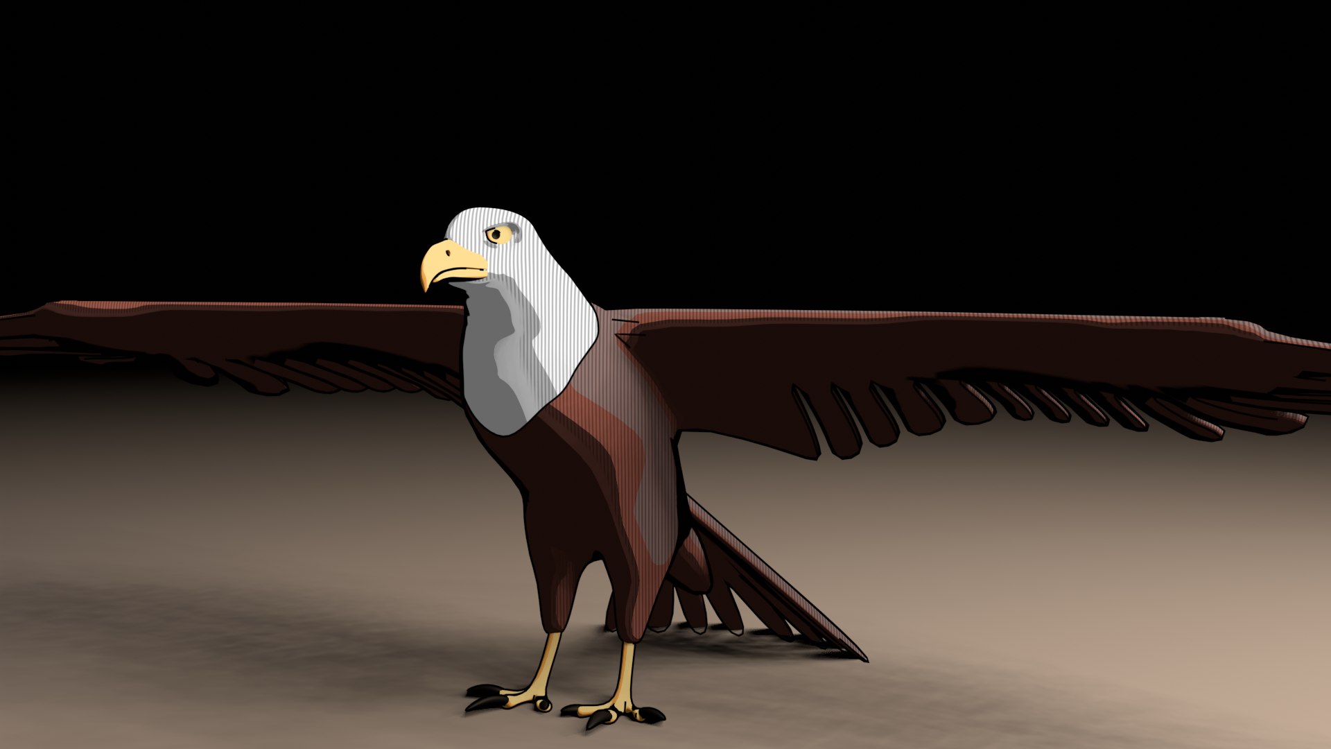 Eagle 3d Model With NPR Shading 3D - TurboSquid 1793405