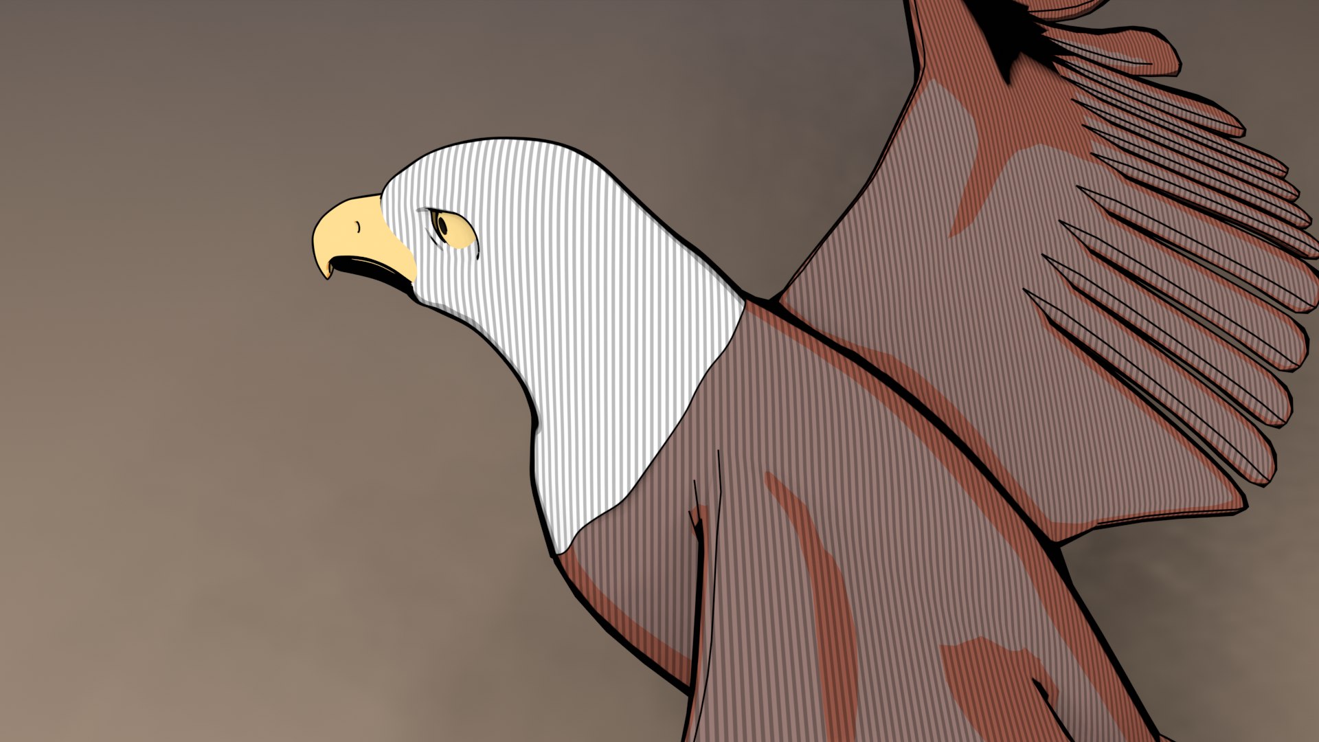 Eagle 3d Model With NPR Shading 3D - TurboSquid 1793405