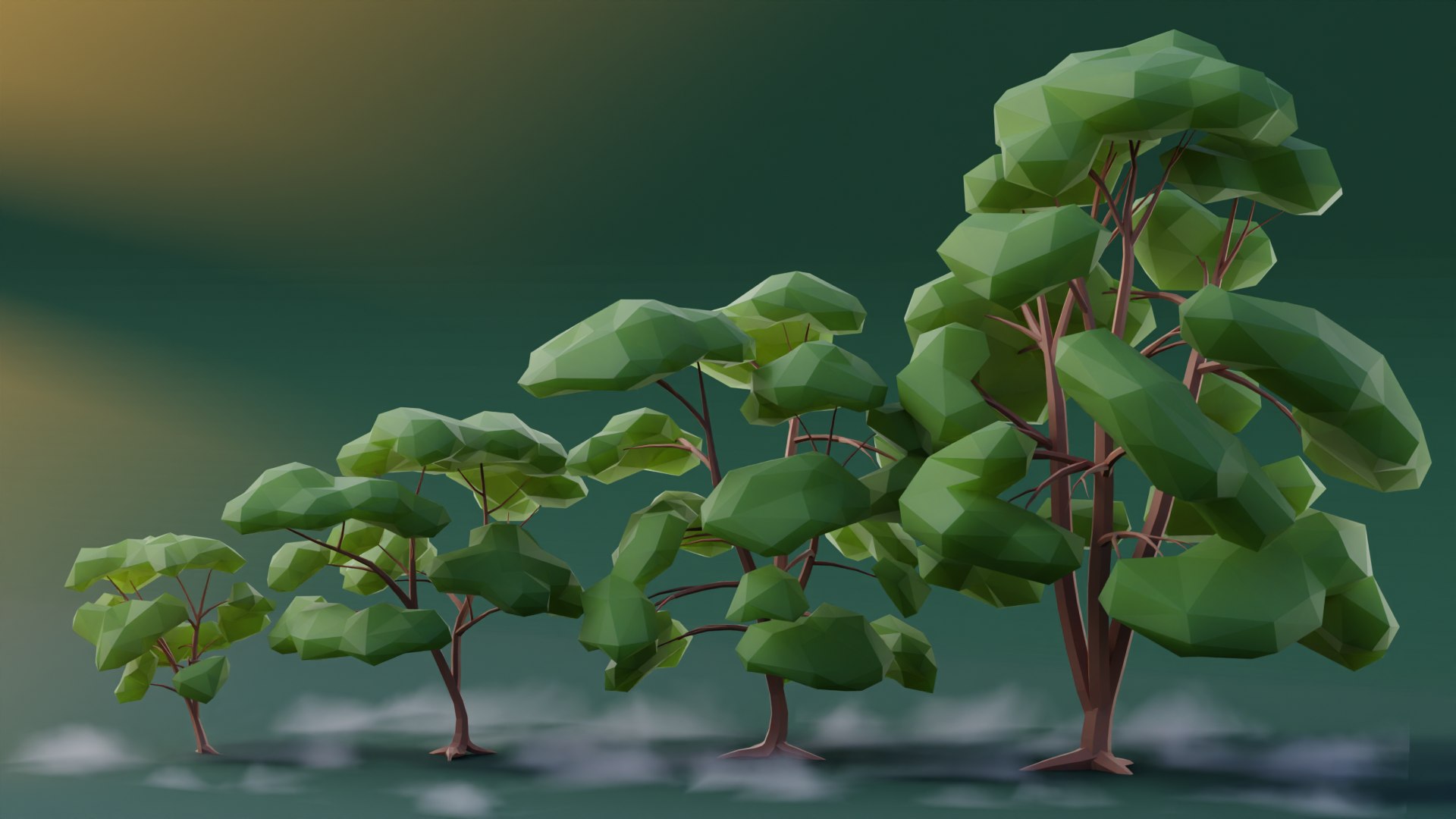 3D Low Poly Trees Model - TurboSquid 2390793