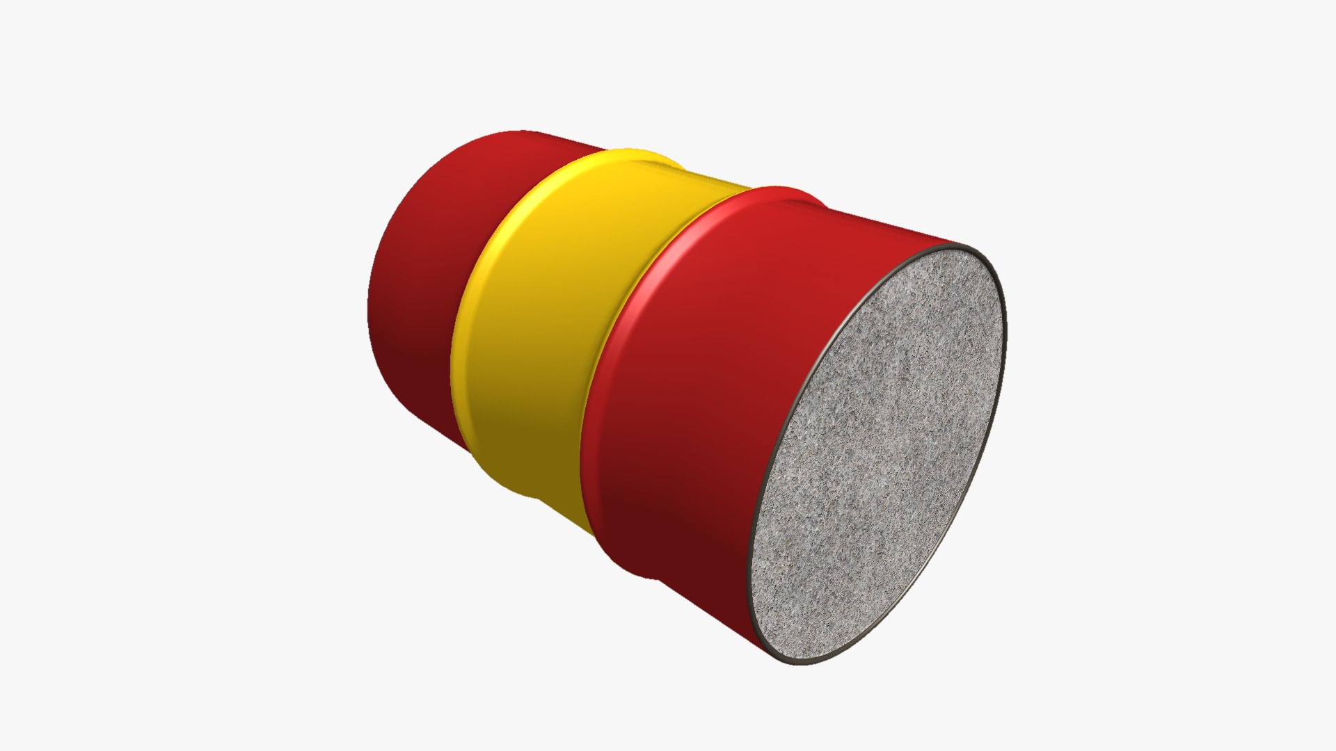 Metal Barrel - Airfield Border Sign 3D Model - TurboSquid 2182308