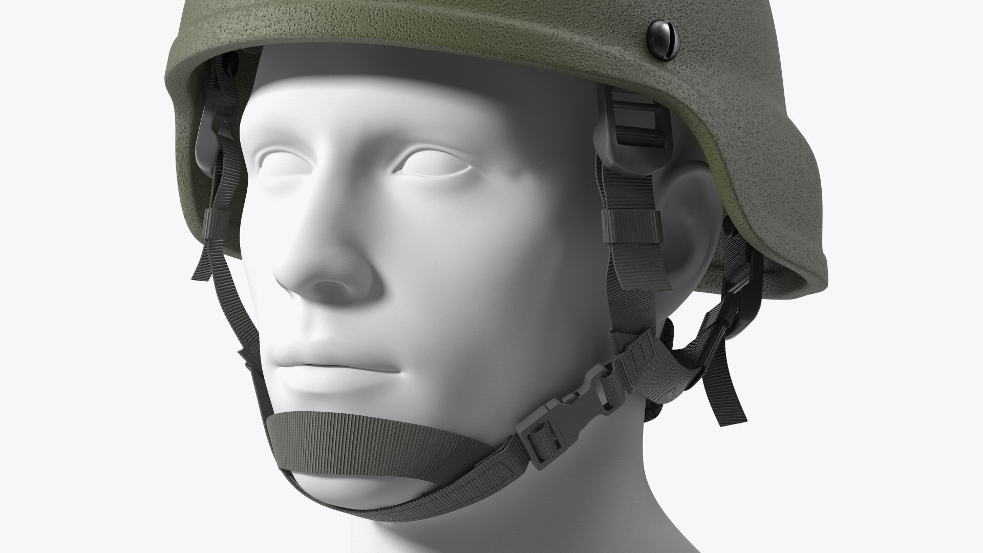 Soldier Enhanced Combat Helmet Green Model - TurboSquid 2051627