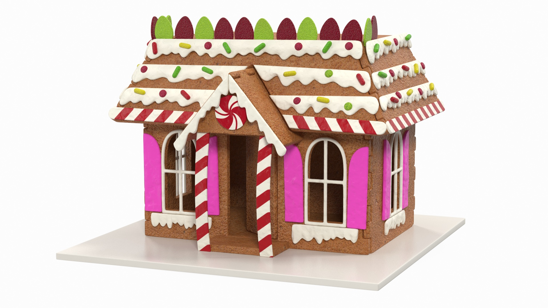 Cookie Dough Gingerbread House 3D Model - TurboSquid 1487005